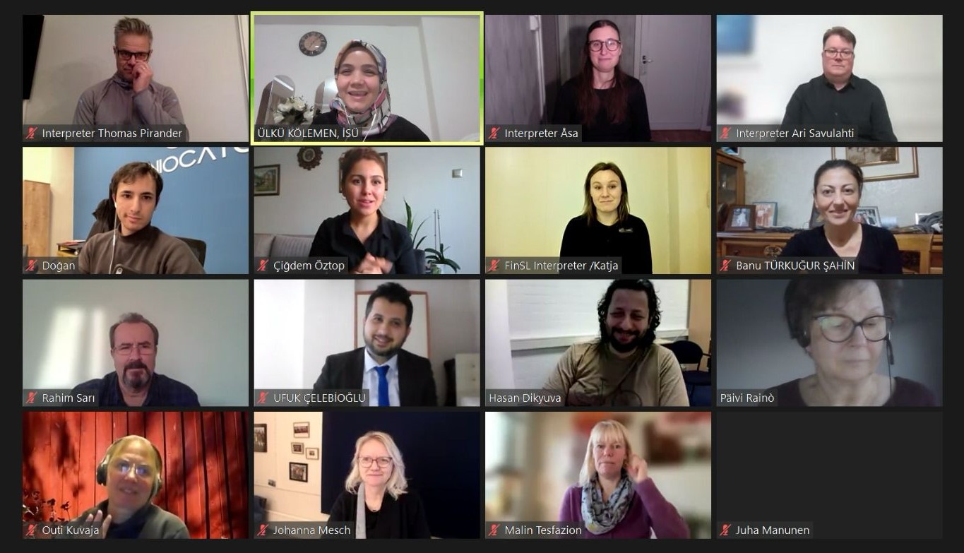 The 3rd Online Project Meeting of Erasmus KA2 Project EDUSIGN Was Held | İstinye University